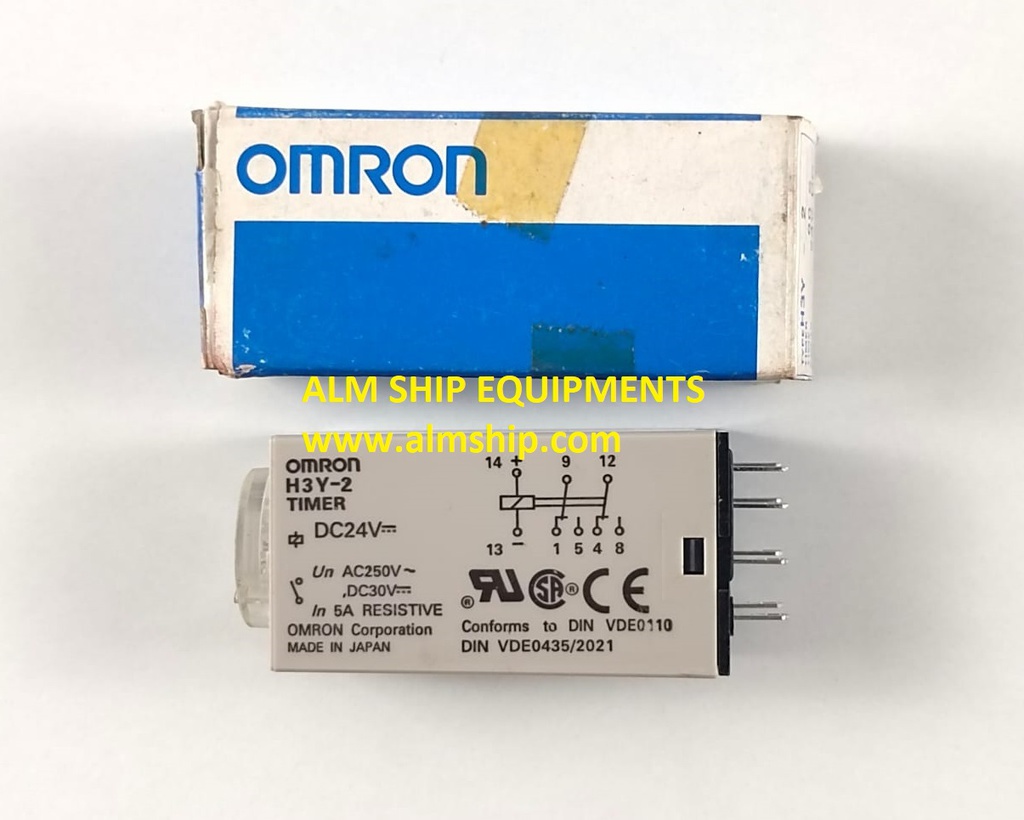 Omron H3Y-2 Timer DC24V | ALM SHIP EQUIPMENTS